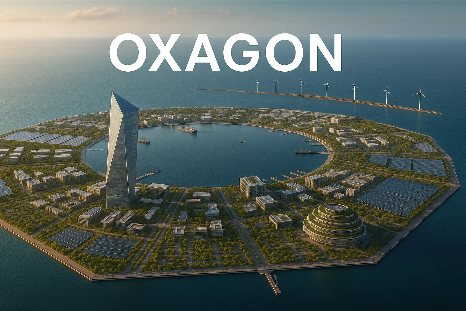 OXAGON: la isla flotante autosuficiente que lidera el futuro urbano